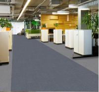 China 50*50cm Square Stripping Fireproof Commercial Floor Mat Office Building for sale