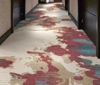 China Hotel Full Pave Nylon Commercial Floor Mat Fireproof 4m Width for sale
