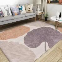 China Polyester Fiber Geometric Living Room Carpet 80x120cm Custom Size Machine Washable for sale