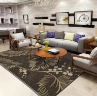 China Polyester Fiber Geometric Living Room Carpet 80x120cm Custom Size Machine Washable for sale