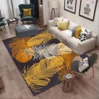 China Polyester Fiber Geometric Living Room Carpet 80x120cm Custom Size Machine Washable for sale