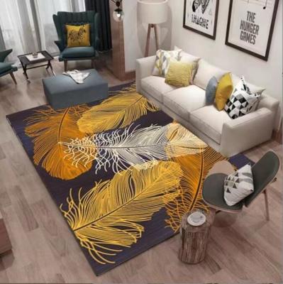 China Polyester Fiber Geometric Living Room Carpet 80x120cm Custom Size Machine Washable for sale