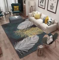 China Polyester Fiber Geometric Living Room Carpet 80x120cm Custom Size Machine Washable for sale