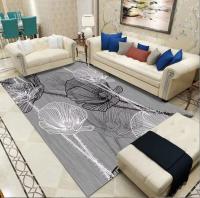 China Polyester Fiber Geometric Living Room Carpet 80x120cm Custom Size Machine Washable for sale