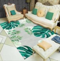 China Polyester Fiber Geometric Living Room Carpet 80x120cm Custom Size Machine Washable for sale