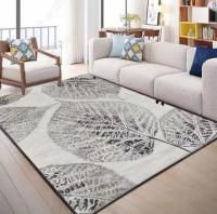 China Polyester Fiber Geometric Living Room Carpet 80x120cm Custom Size Machine Washable for sale