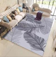 China Polyester Fiber Geometric Living Room Carpet 80x120cm Custom Size Machine Washable for sale