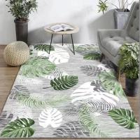 China Polyester Fiber Geometric Living Room Carpet 80x120cm Custom Size Machine Washable for sale