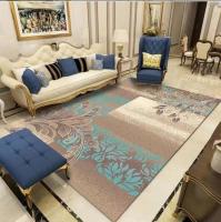 China Polyester Fiber Machine Woven Living Room Floor Carpet 80x120cm Custom Size for sale