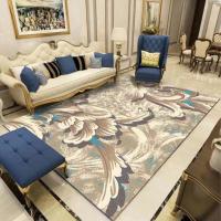 China Polyester Fiber Machine Woven Living Room Floor Carpet 80x120cm Custom Size for sale