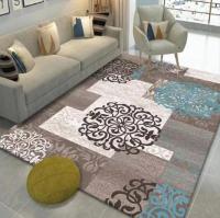 China Polyester Fiber Machine Woven Living Room Floor Carpet 80x120cm Custom Size for sale