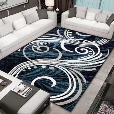 China Customizable Polyester Fiber Living Room Carpet 80x120cm Machine Washable for sale