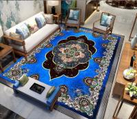 China European Style Thickened Full Paving Living Room Carpet 140x200cm Polyester Fiber for sale