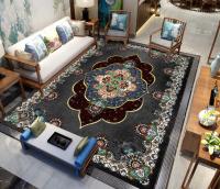 China European Style Thickened Full Paving Living Room Carpet 140x200cm Polyester Fiber for sale