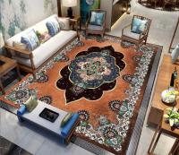 China European Style Thickened Full Paving Living Room Carpet 140x200cm Polyester Fiber for sale