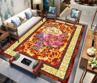 China European Style Thickened Full Paving Living Room Carpet 140x200cm Polyester Fiber for sale