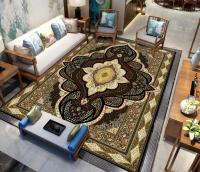 China European Style Thickened Full Paving Living Room Carpet 140x200cm Polyester Fiber for sale