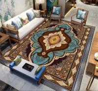 China European Style Thickened Full Paving Living Room Carpet 140x200cm Polyester Fiber for sale