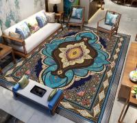 China European Style Thickened Full Paving Living Room Carpet 140x200cm Polyester Fiber for sale