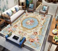 China European Style Thickened Full Paving Polyester Fiber Carpet 80x120cm for Living Room Bedroom for sale
