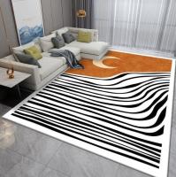 China Crystal Velvet Living Room Carpet 200x300cm North European Style Machine Washable Floor Rug for sale