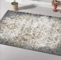 China Crystal Velvet Living Room Floor Carpet 80x120cm Machine Washable Polyester Rug for sale