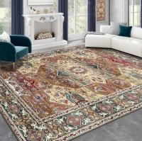 China Crystal Velvet Living Room Floor Carpet 80x120cm Machine Washable Polyester Rug for sale