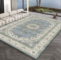 China Crystal Velvet Living Room Floor Carpet 80x120cm Machine Washable Polyester Rug for sale