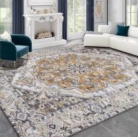 China Crystal Velvet Living Room Floor Carpet 80x120cm Machine Washable Polyester Rug for sale