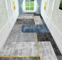 China Commercial Entrance Corridor Hotel Banquet Hall Floor Mat 60-300cm Width 7-8mm Thickness for sale