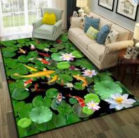 China Customizable Polyester Fiber Living Room Floor Carpet 80x120cm to 200x300cm for sale