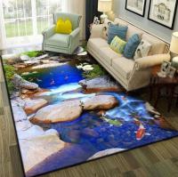 China Customizable Polyester Fiber Living Room Floor Carpet 80x120cm to 200x300cm for sale