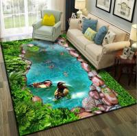 China Customizable Polyester Fiber Living Room Floor Carpet 80x120cm to 200x300cm for sale