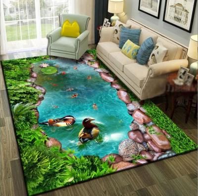 China Customizable Polyester Fiber Living Room Floor Carpet 80x120cm to 200x300cm for sale