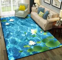 China Customizable Polyester Fiber Living Room Floor Carpet 80x120cm to 200x300cm for sale
