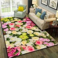 China Customizable Polyester Fiber Living Room Floor Carpet 80x120cm to 200x300cm for sale