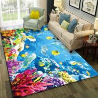 China Customizable Polyester Fiber Living Room Floor Carpet 80x120cm to 200x300cm for sale