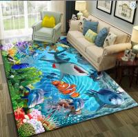 China Customizable Polyester Fiber Living Room Floor Carpet 80x120cm to 200x300cm for sale