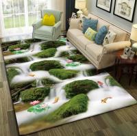 China Customizable Polyester Fiber Living Room Floor Carpet 80x120cm to 200x300cm for sale