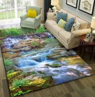 China Customizable Polyester Fiber Living Room Floor Carpet 80x120cm to 200x300cm for sale