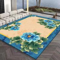 China Polyester Fiber Machine Woven Floor Carpet 80x120cm Custom Size Living Room Rug for sale