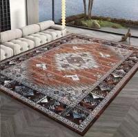 China Polyester Fiber Machine Woven Floor Carpet 80x120cm Custom Size Living Room Rug for sale