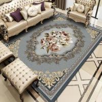 China European Light Luxury Polyester Fiber Living Room Carpet 80x120cm Machine Washable for sale