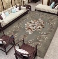 China European Light Luxury Polyester Fiber Living Room Carpet 80x120cm Machine Washable for sale