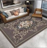China European Light Luxury Polyester Fiber Living Room Carpet 80x120cm Machine Washable for sale