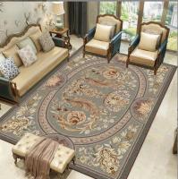 China European Light Luxury Polyester Fiber Living Room Carpet 80x120cm Machine Washable for sale