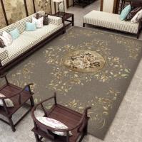 China European Light Luxury Polyester Fiber Living Room Carpet 80x120cm Machine Washable for sale