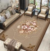 China European Light Luxury Polyester Fiber Living Room Carpet 80x120cm Machine Washable for sale