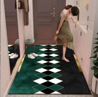 China Customizable Polyester Entry Door Mat 80x120cm Modern Luxury Floor Rug for Hotel Bedroom for sale
