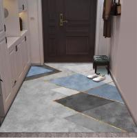China Customizable Polyester Entry Door Mat 80x120cm Modern Luxury Floor Rug for Hotel Bedroom for sale